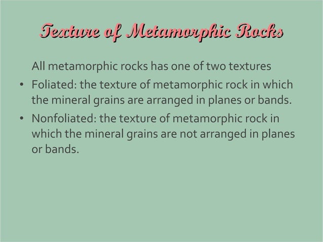 Metamorphic rocks | PPT