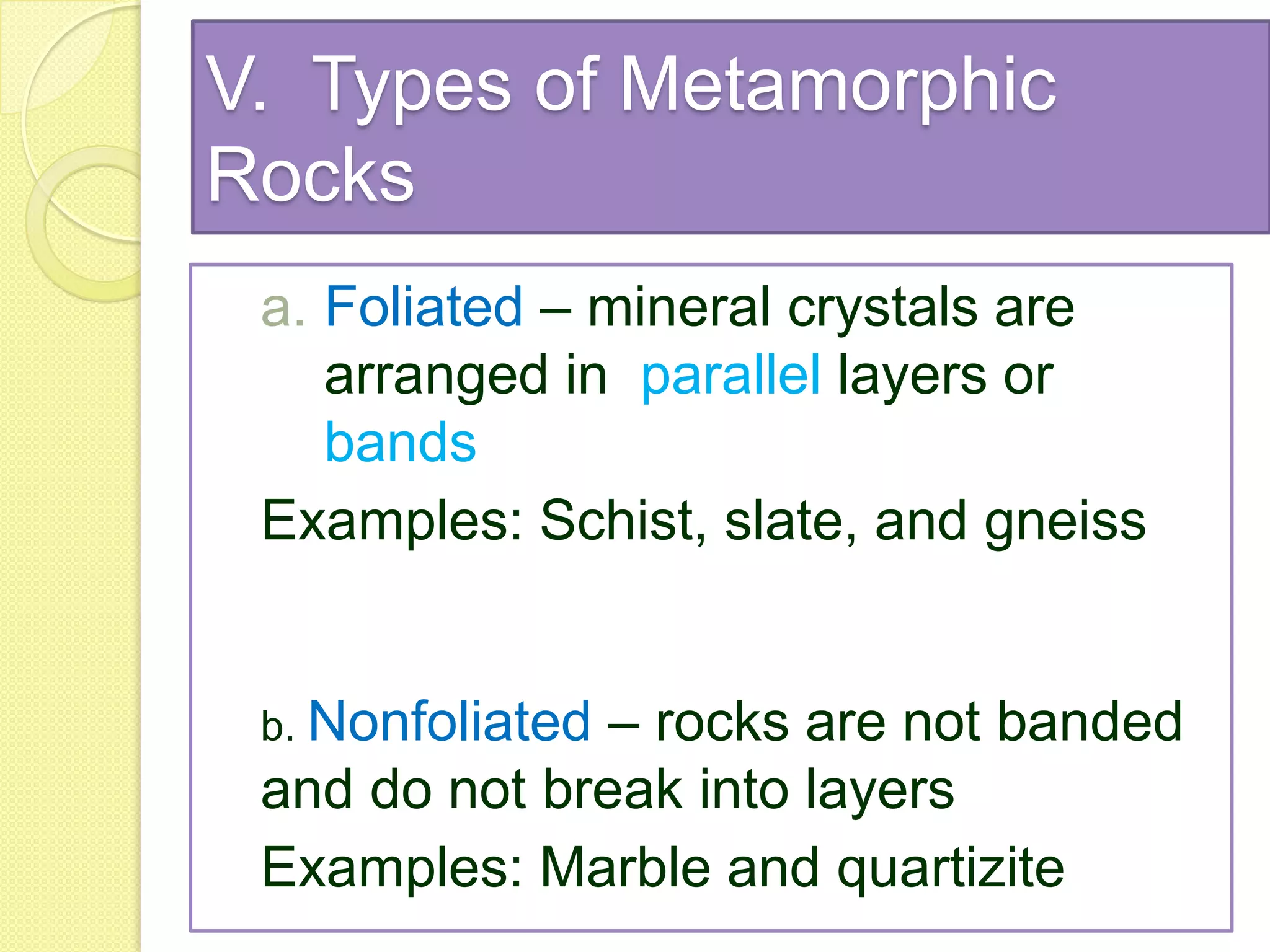 Metamorphic rocks | PPTX
