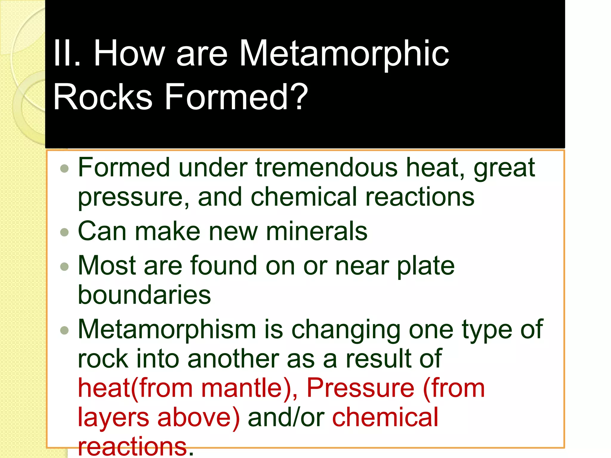 Metamorphic rocks | PPTX