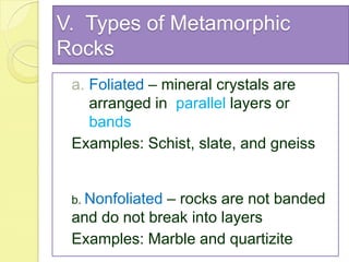 Metamorphic rocks | PPTX