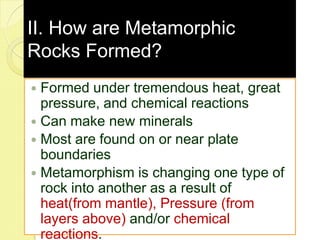 Metamorphic rocks | PPTX