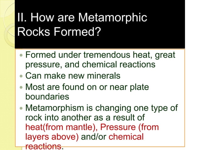 Metamorphic rocks | PPTX