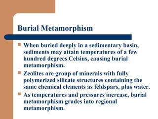Burial Metamorphism Basin