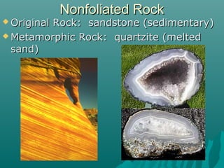Classification of Metamorphic Rocks | PPT