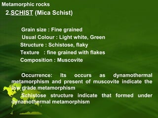 Metamorphic rocks | PPT