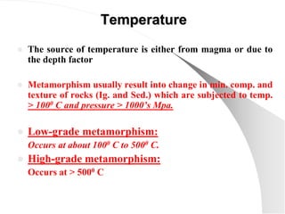 Metamorphic rocks | PPTX