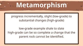 Metamorphic Rocks all about it so you know | PPT