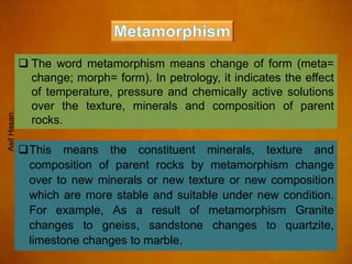 Metamorphic rocks an introduction to metamorphism | PDF