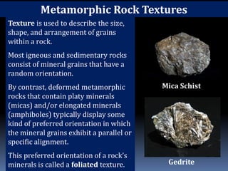 Metamorphic rocks bs 1st year | PDF