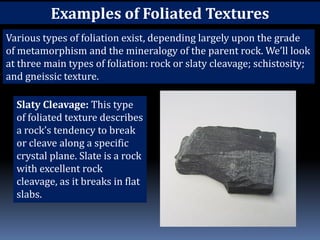 Metamorphic rocks bs 1st year | PDF