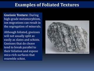 Metamorphic rocks bs 1st year | PDF