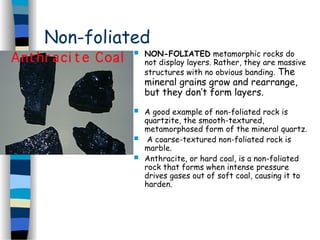 Metamorphic Rocks and their types across globe | PPT