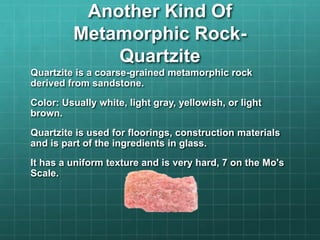 Metamorphic rocks p. elsa clive | PPTX