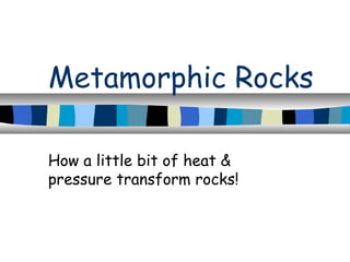 Metamorphic rocks | PPT