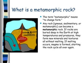 Powerpoint Metamorphic Rock Metamorphic Rocks