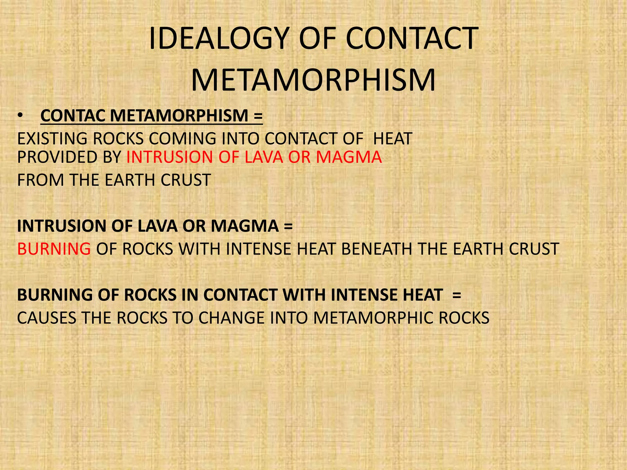 Metamorphic rocks ppt | PPTX