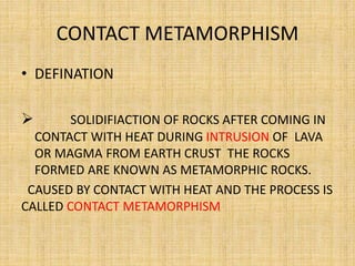 Metamorphic rocks ppt | PPTX