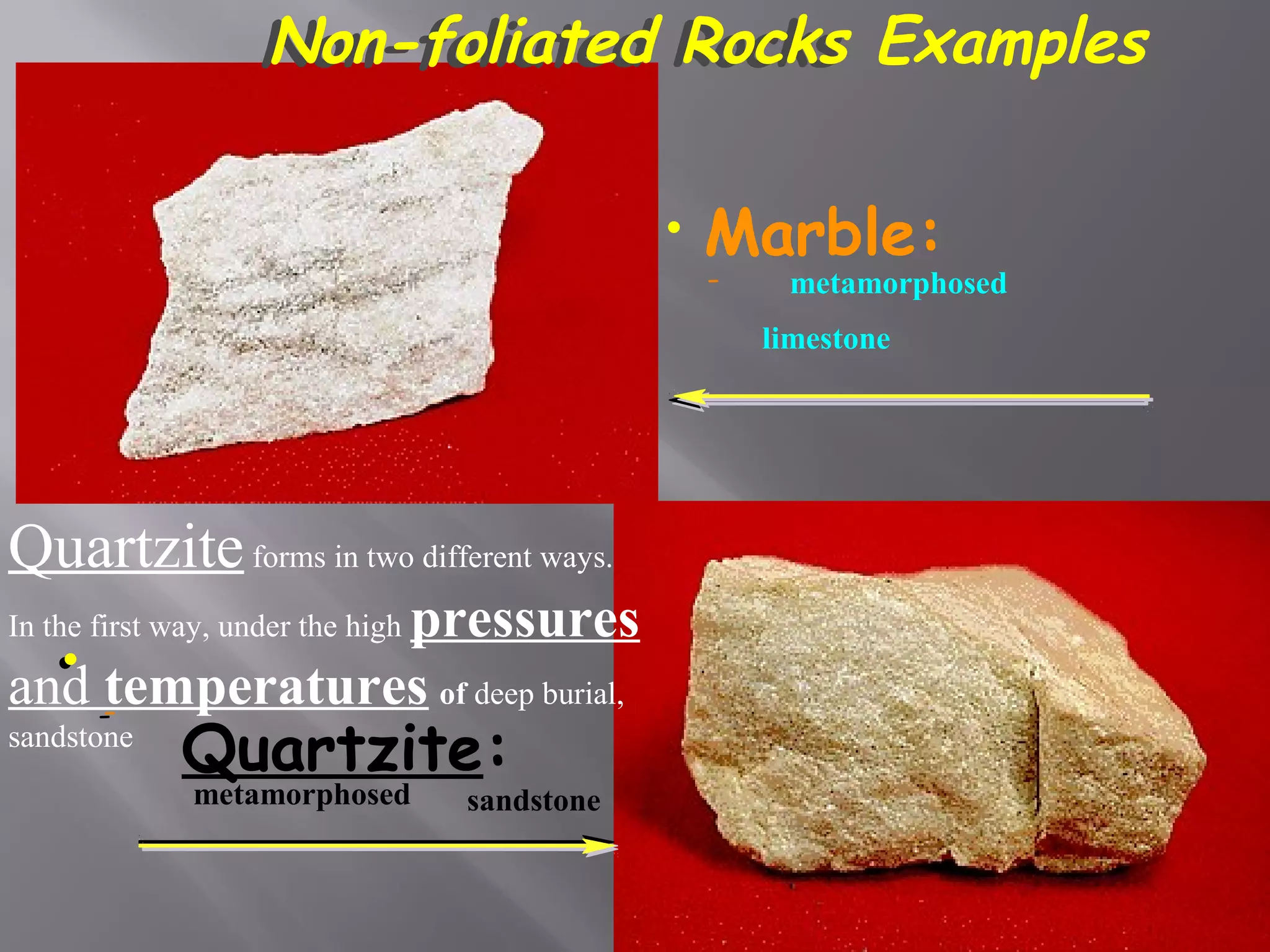 Metamorphic rocks process of formation 2014 | PPT