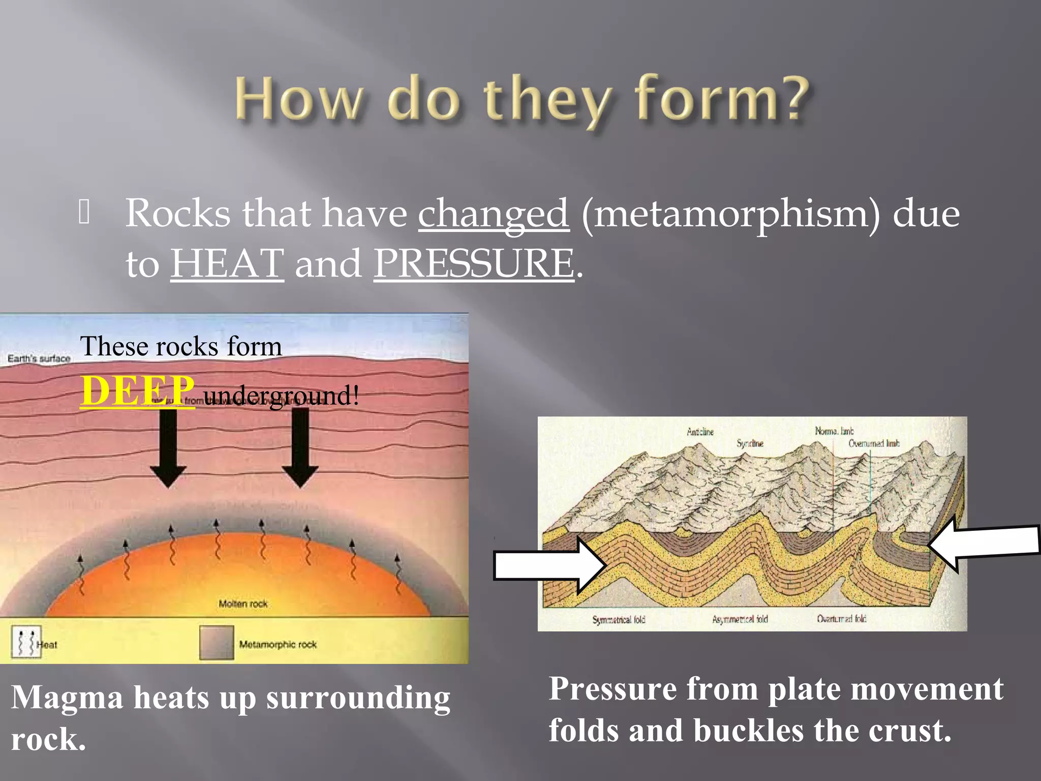 Metamorphic rocks process of formation 2014 | PPT