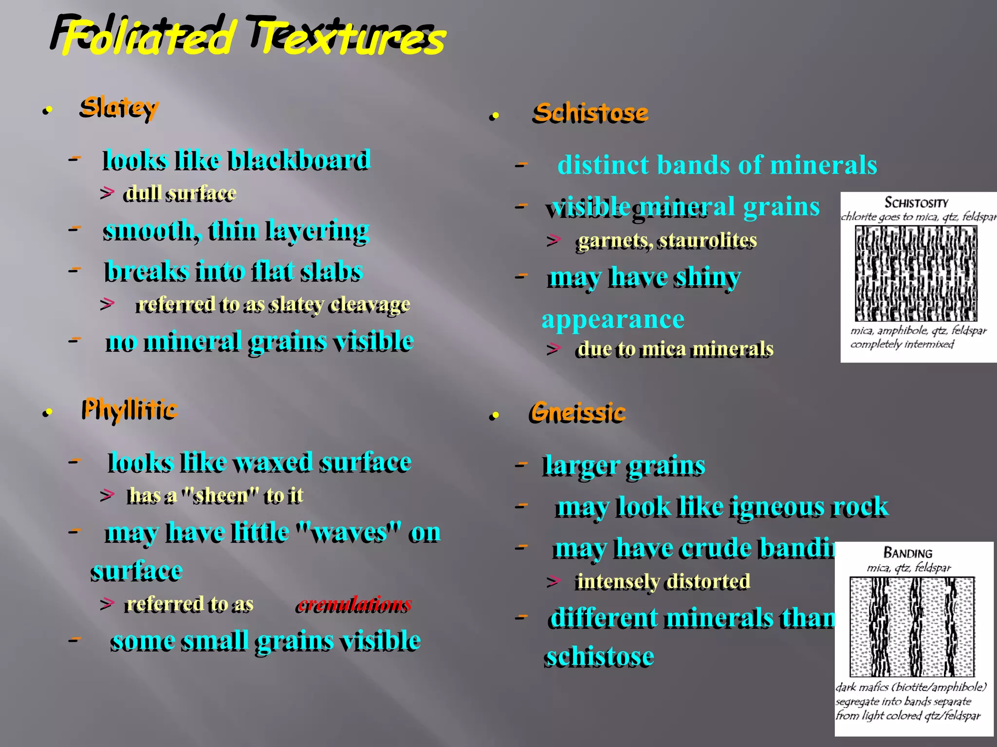 Metamorphic rocks process of formation 2014 | PPT