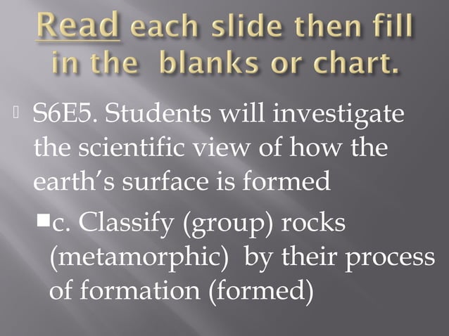 Metamorphic rocks process of formation 2014 | PPT | Geography | Science