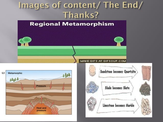 Metamorphic rocks process of formation 2014 | PPT | Geography | Science