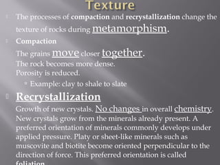 Metamorphic rocks process of formation 2014 | PPT