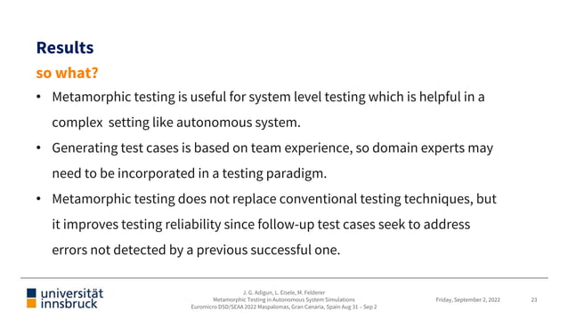 Metamorphic Testing In Autonomous System Simulationspdf