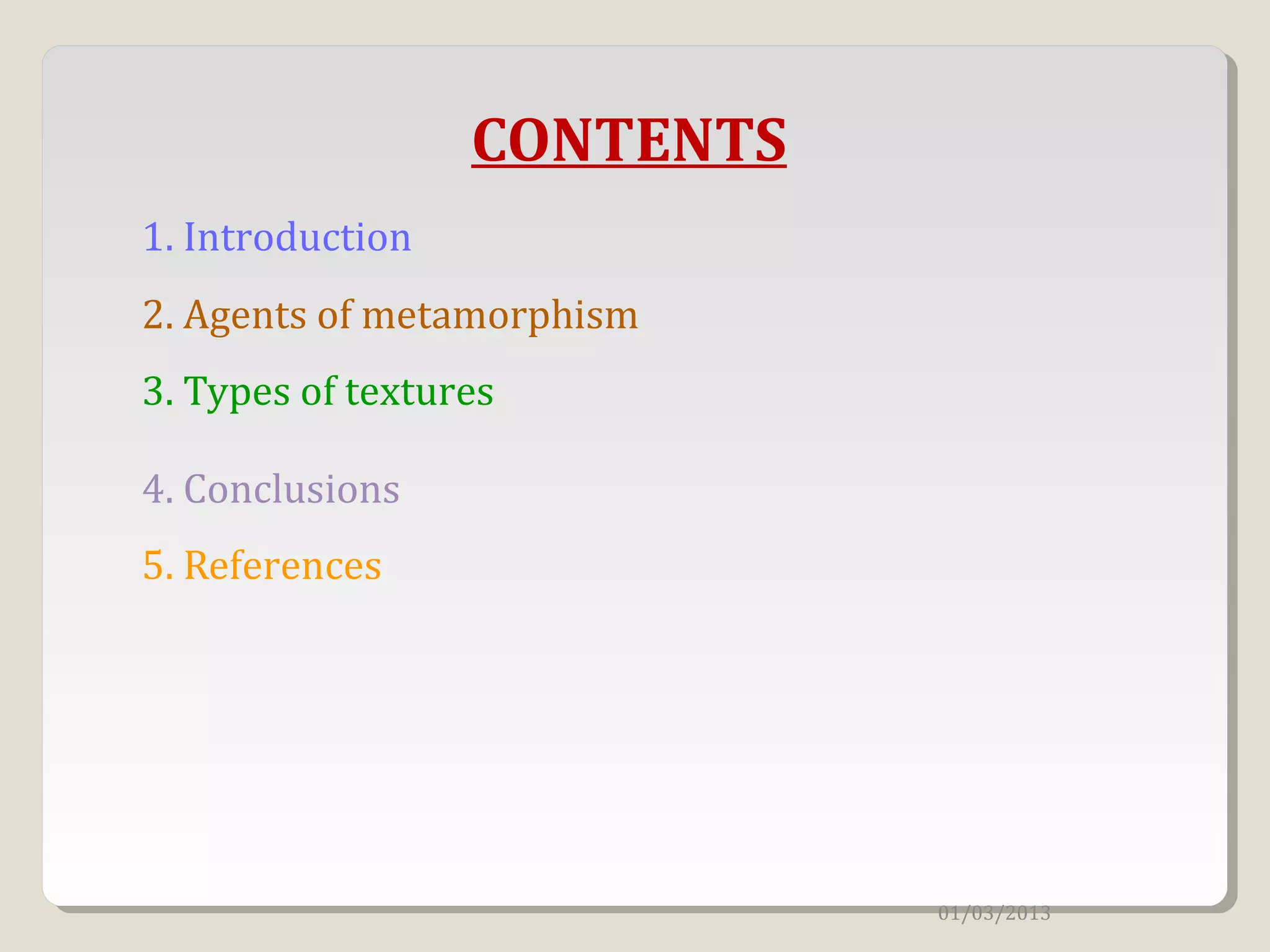 Metamorphic textures | PPT