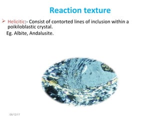 Metamorphic textures | PPT