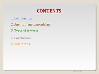 Metamorphic textures | PPT
