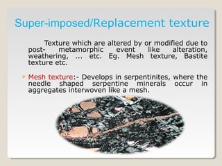 Metamorphic textures | PPT