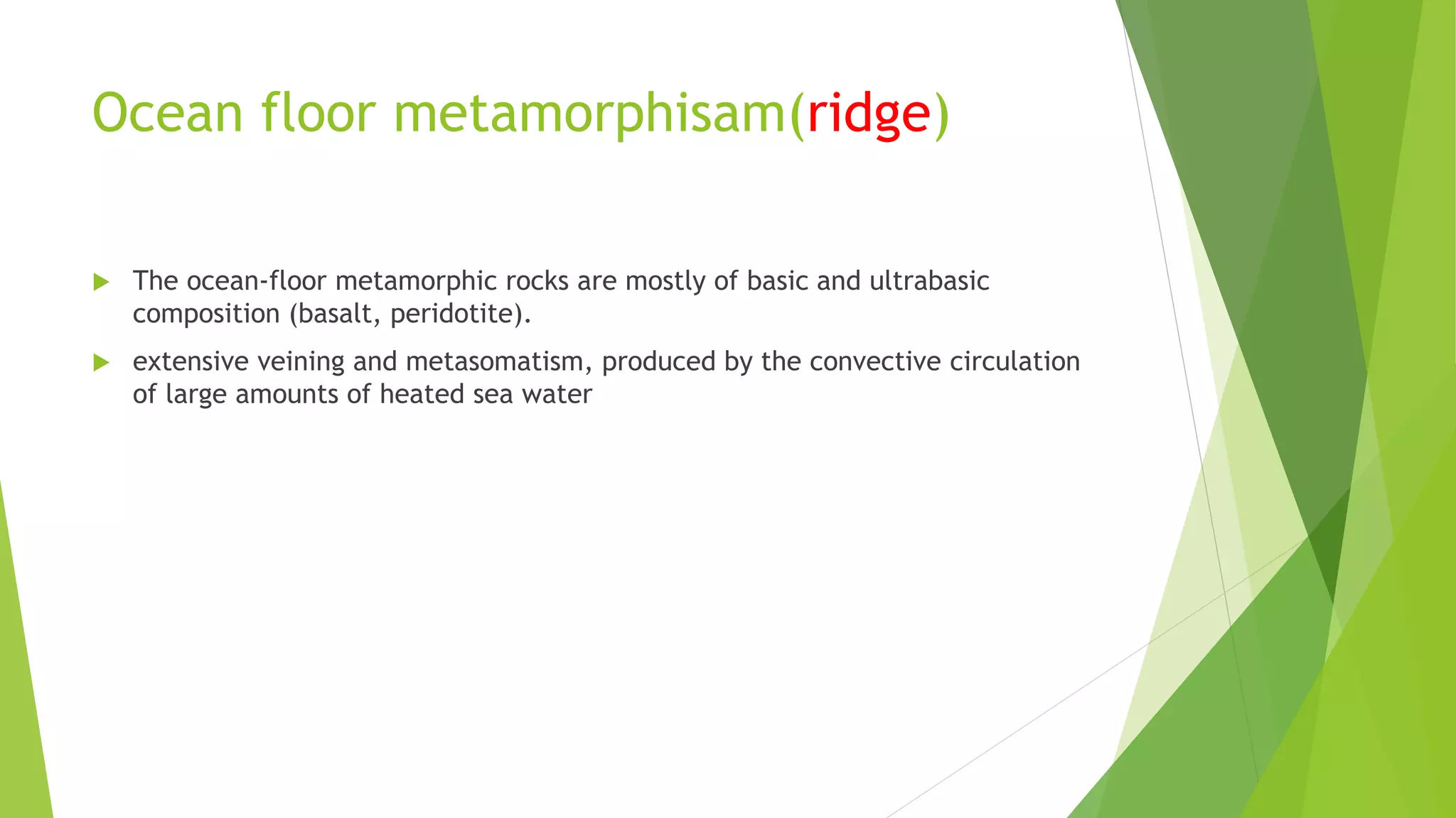 Metamorphism limits temperature and pressure limits | PPTX