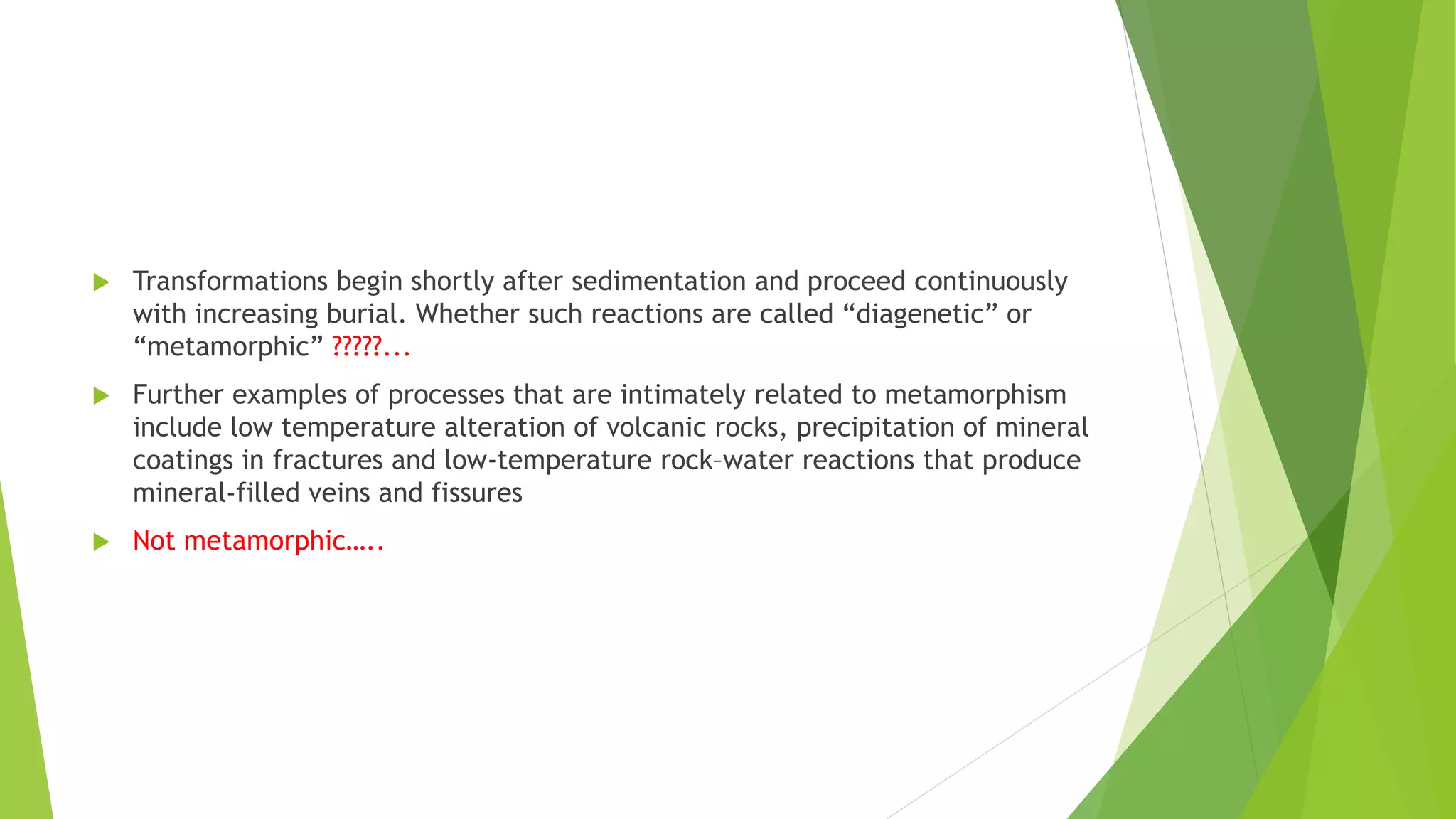 Metamorphism limits temperature and pressure limits | PPTX