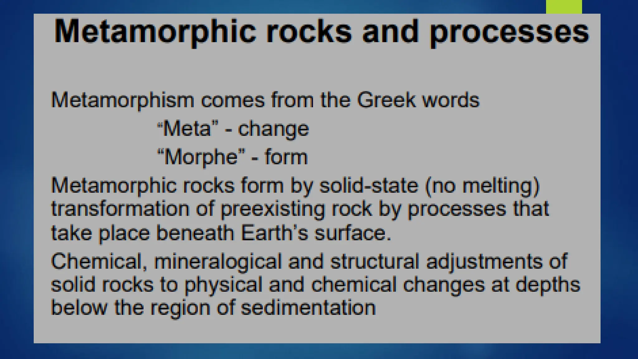METAMORPHISM.pdf Grade 11 earth and life science lesson | PDF