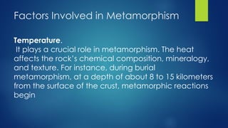 METAMORPHISM.pdf Grade 11 earth and life science lesson | PDF