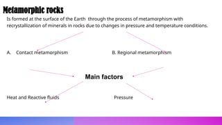 Isochemical process by which rocks are changed by heat and | PPT