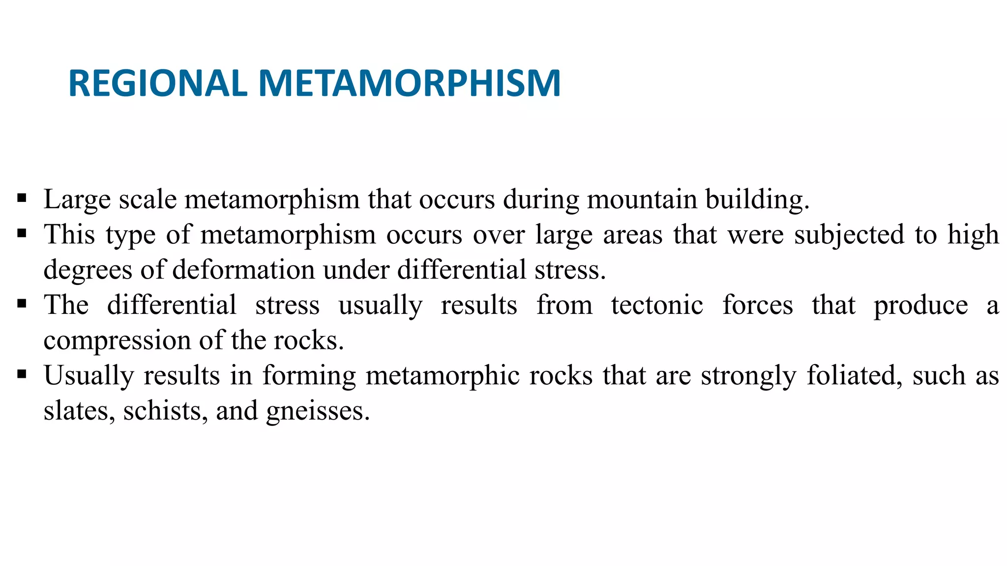 Metamorphism and types of metamorphism | PPTX