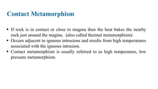 Metamorphism and types of metamorphism | PPTX