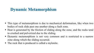 Metamorphism and types of metamorphism | PPTX