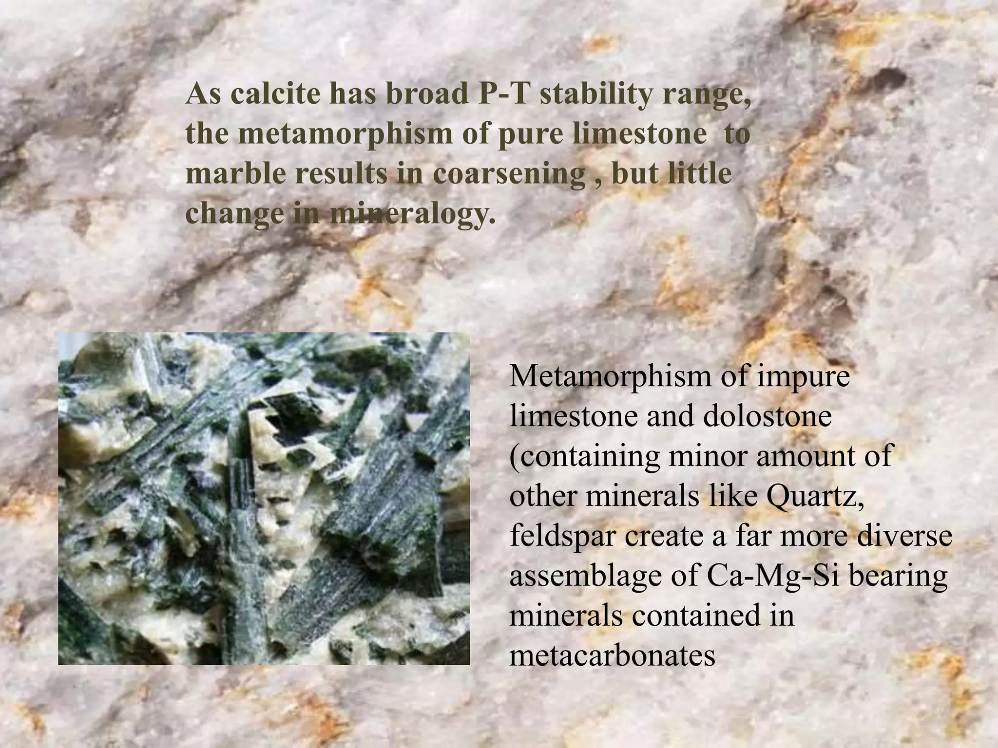 Metamorphism of different Rocks | PPTX