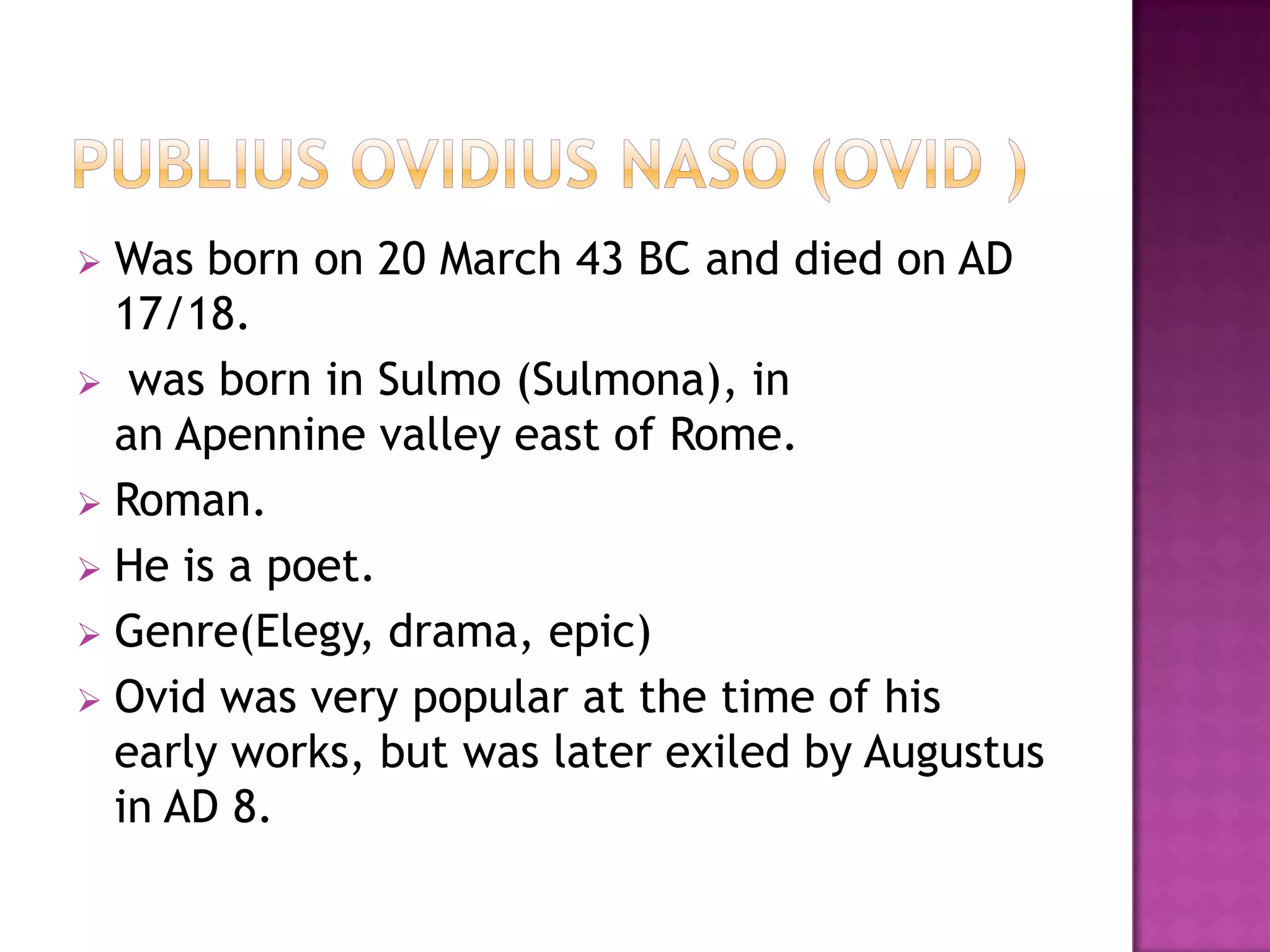 Metamorphoses | PPTX