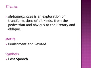 Metamorphoses | PPTX