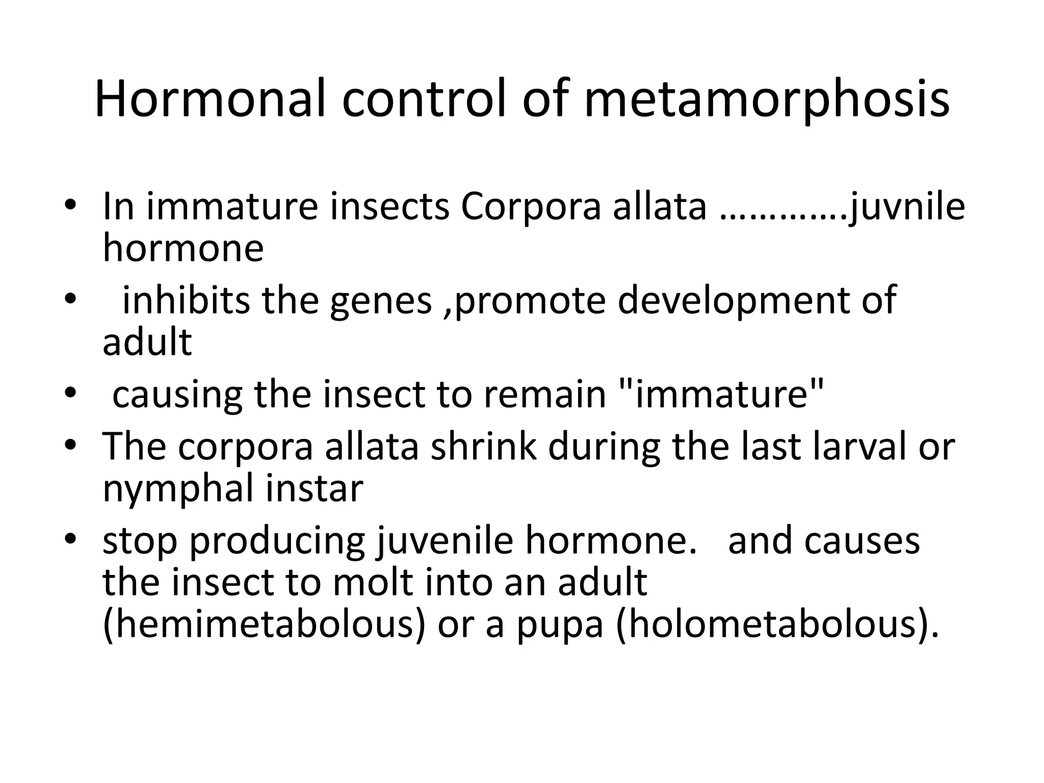 Metamorphosis in insects | PPTX