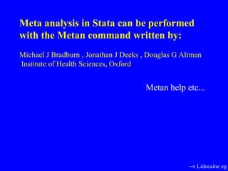 Metanalysis Lecture | PPT
