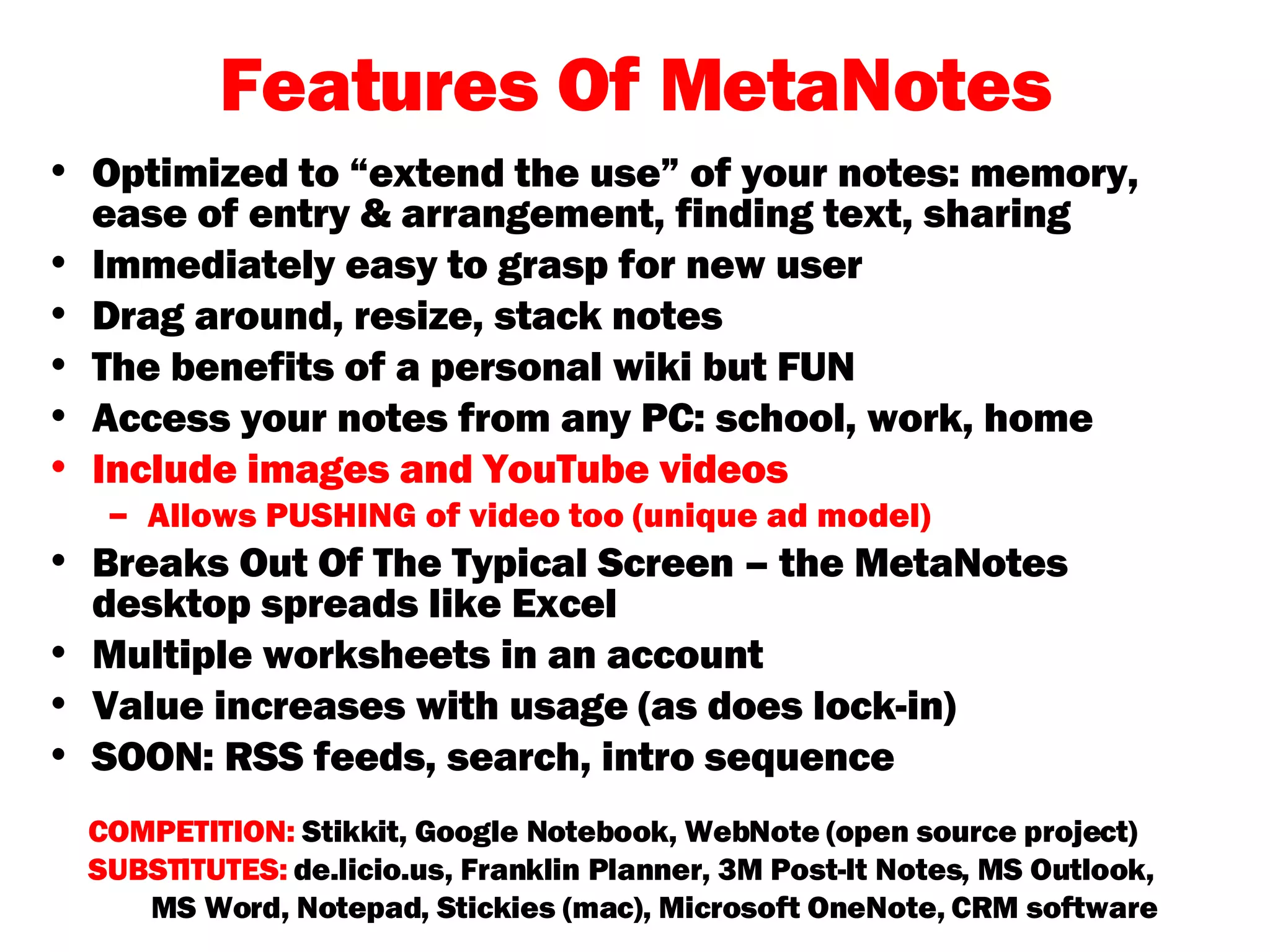 Metanotes Executive Overview | PPT