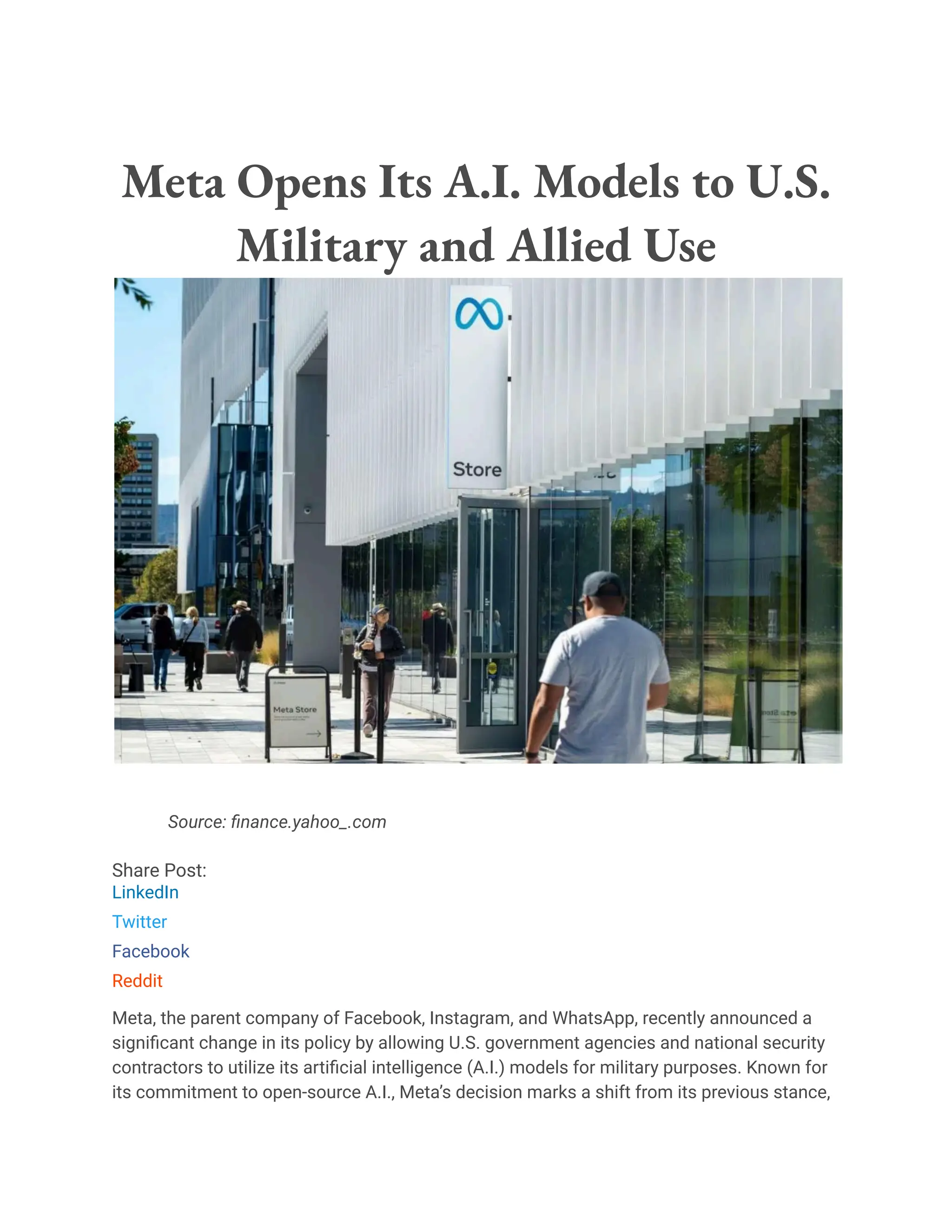 Meta Opens Its A.I. Models to U.S. Military and Allied Use.pdf