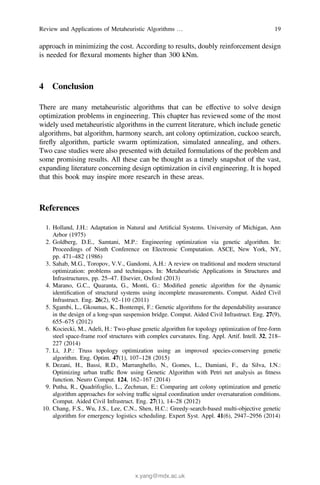 Metaheuristics and Optimiztion in Civil Engineering | PDF