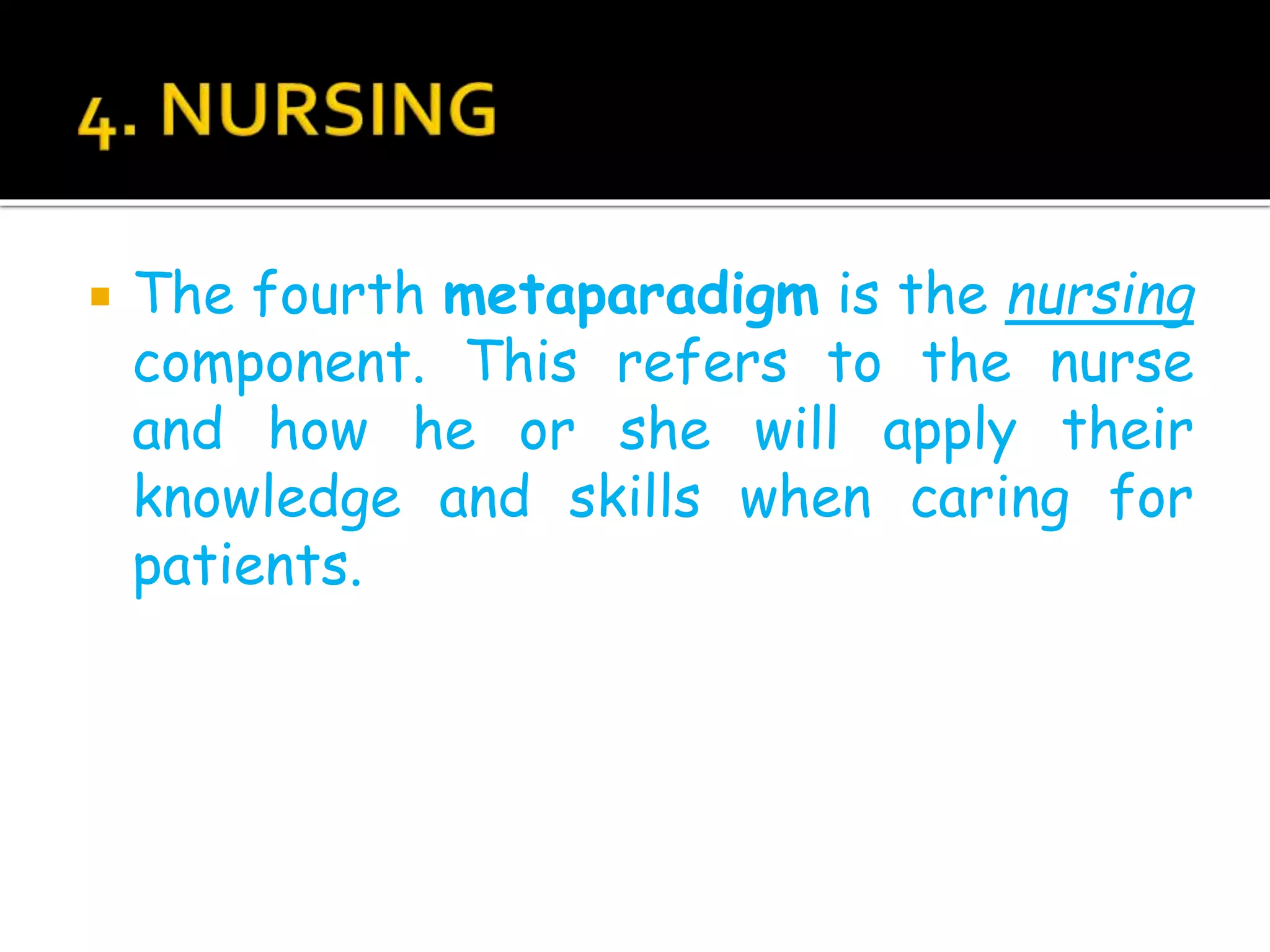 Metaparadigm of Nursing Theories | PPTX