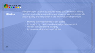 Metapercept dita xml-service_presentation | PPT